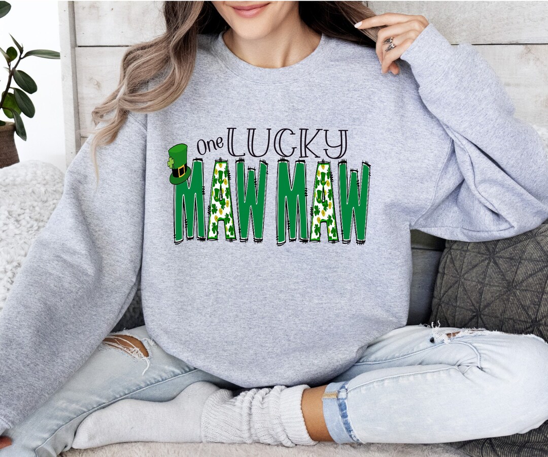 Maw Maw, Lucky Maw Maw, One Lucky Mamaw, St. Patricks Day, Digital ...