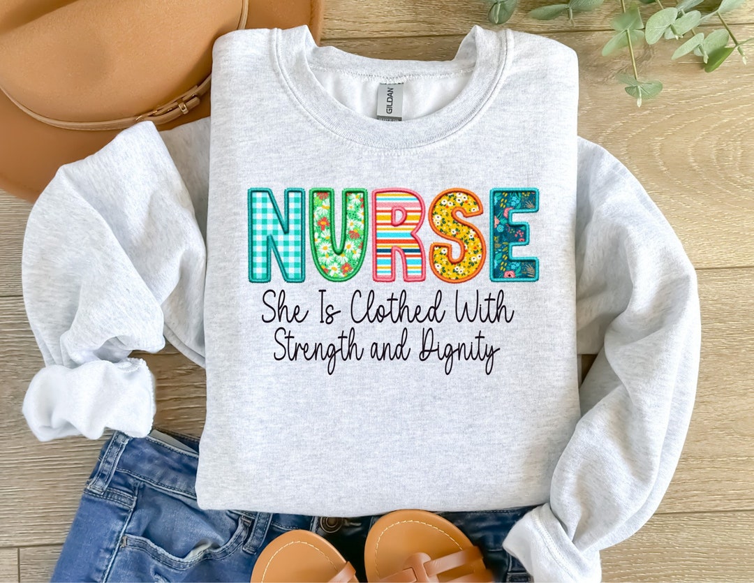 Nurse, She is Clothed, Strength and Dignity, Spring, Digital Download ...