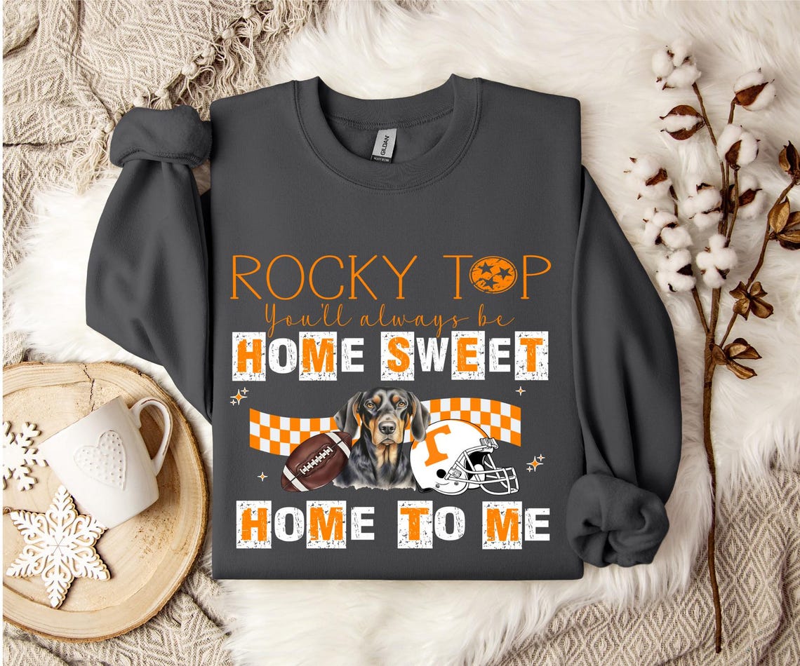 Rocky Top, Tennessee, Retro, Smokey, Orange & White Checkerboard, Home ...