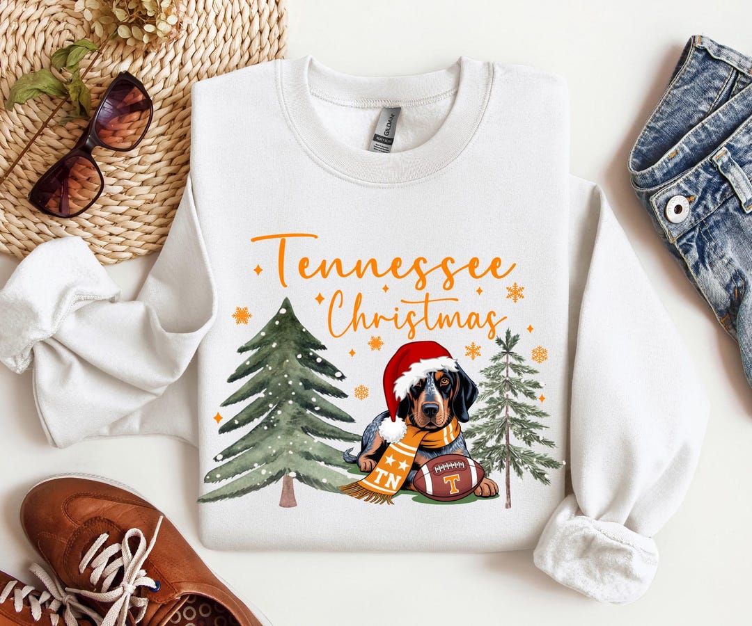 TN Christmas, Smokey, Christmas Tree, Tennessee, Santa, Faith, Vintage ...
