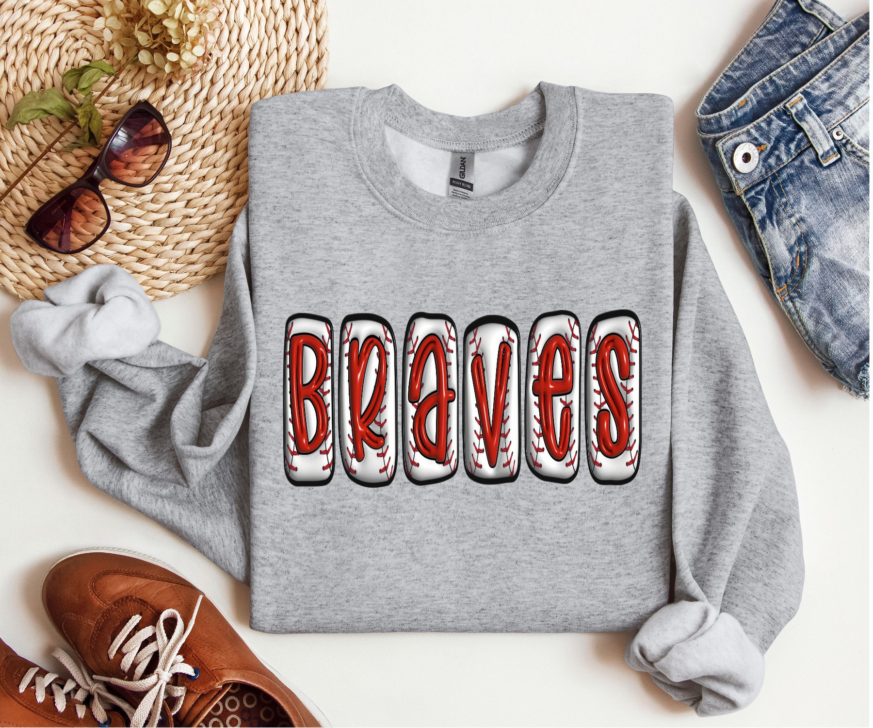 Braves Baseball, Braves, Baseball, Retro, 3D Font, Sublimation, Digital ...