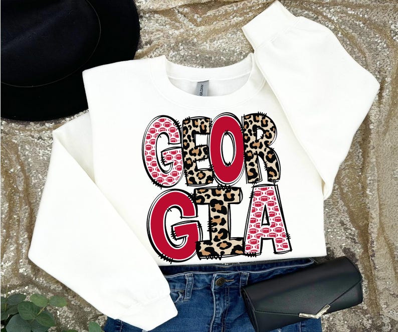 Georgia, Leopard, Football, GA, Sublimation, Digital Download, PNG File ...