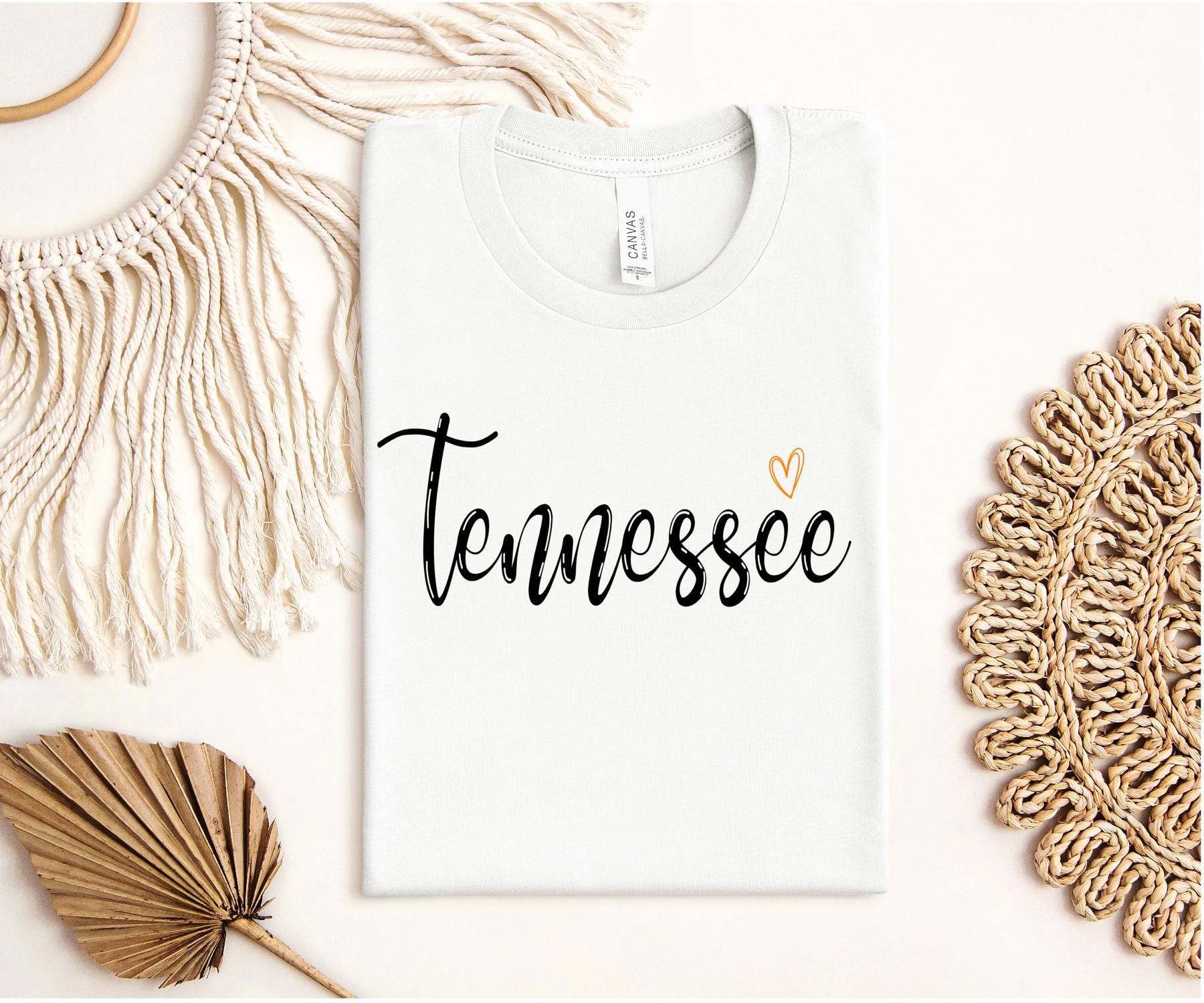 Tennessee, TN, Vols, Tennessee Cute Heart, SVG, Sublimation, Digital ...