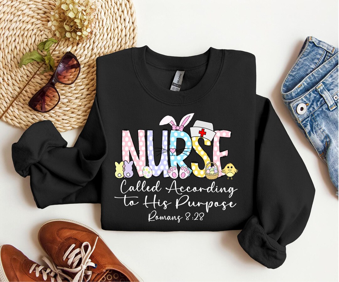 Easter Nurse, Called According to His Purpose, Bunny, Romans 8:28 ...