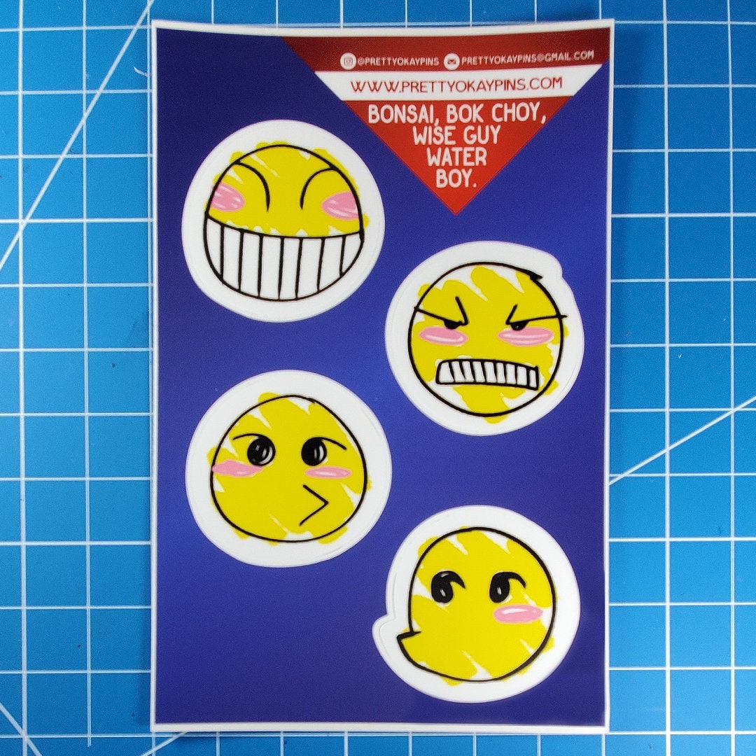 Bonsai, Bok Choy, Wise Guy Water Boy - Vinyl Sticker Sheet - Etsy