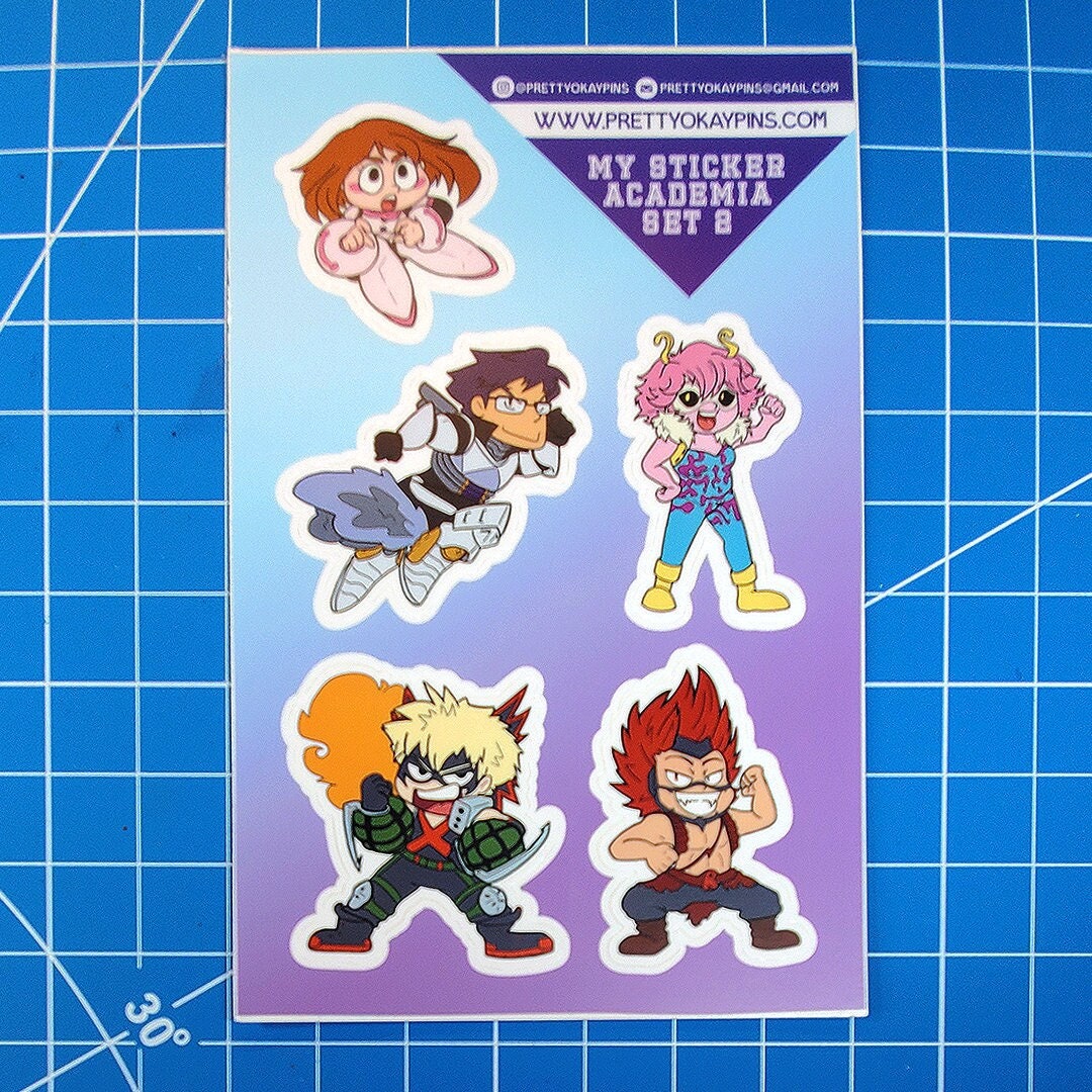 My Sticker Academia Set - Vinyl Sticker Sheets - Etsy