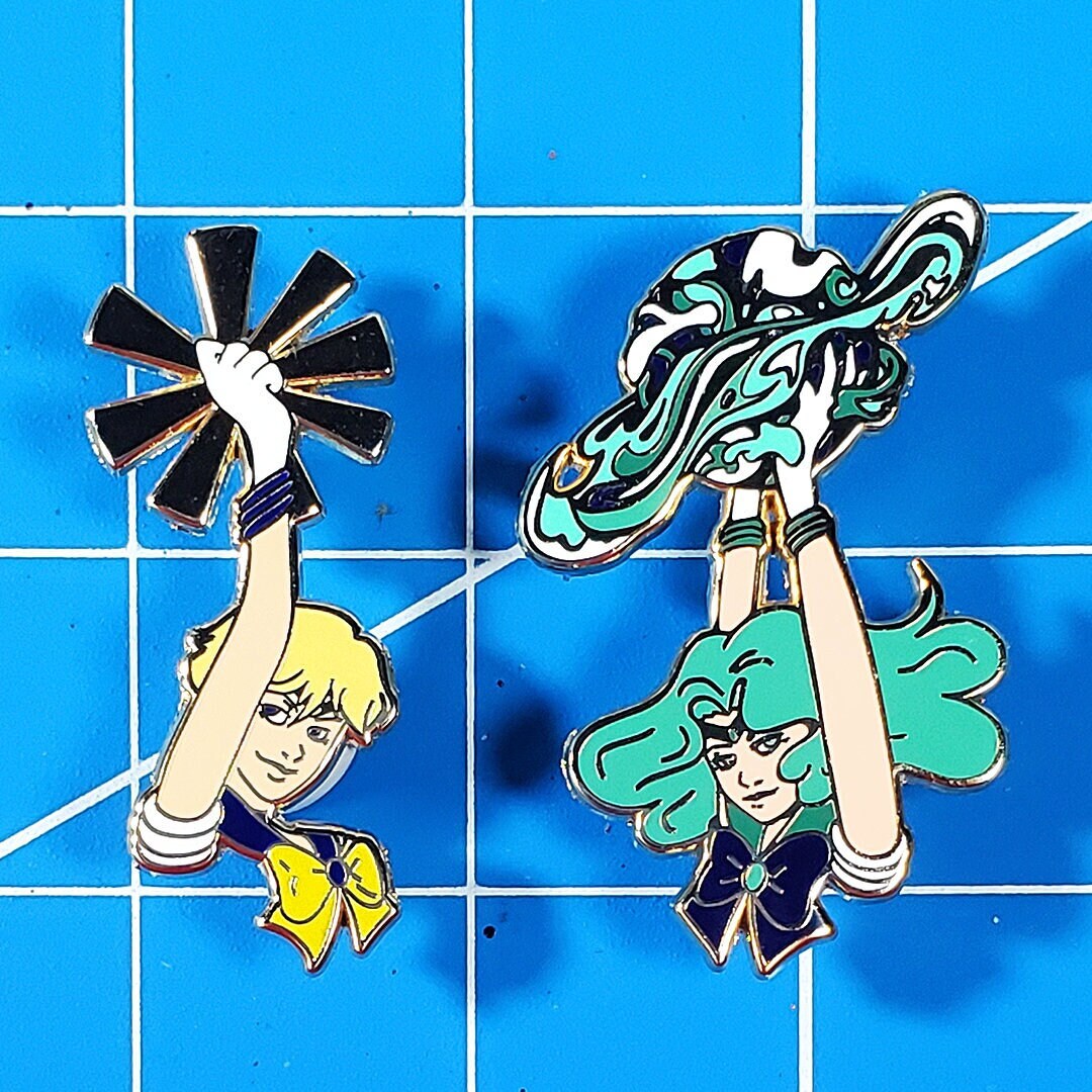 Uranus and Neptune - Enamel Pins - Etsy