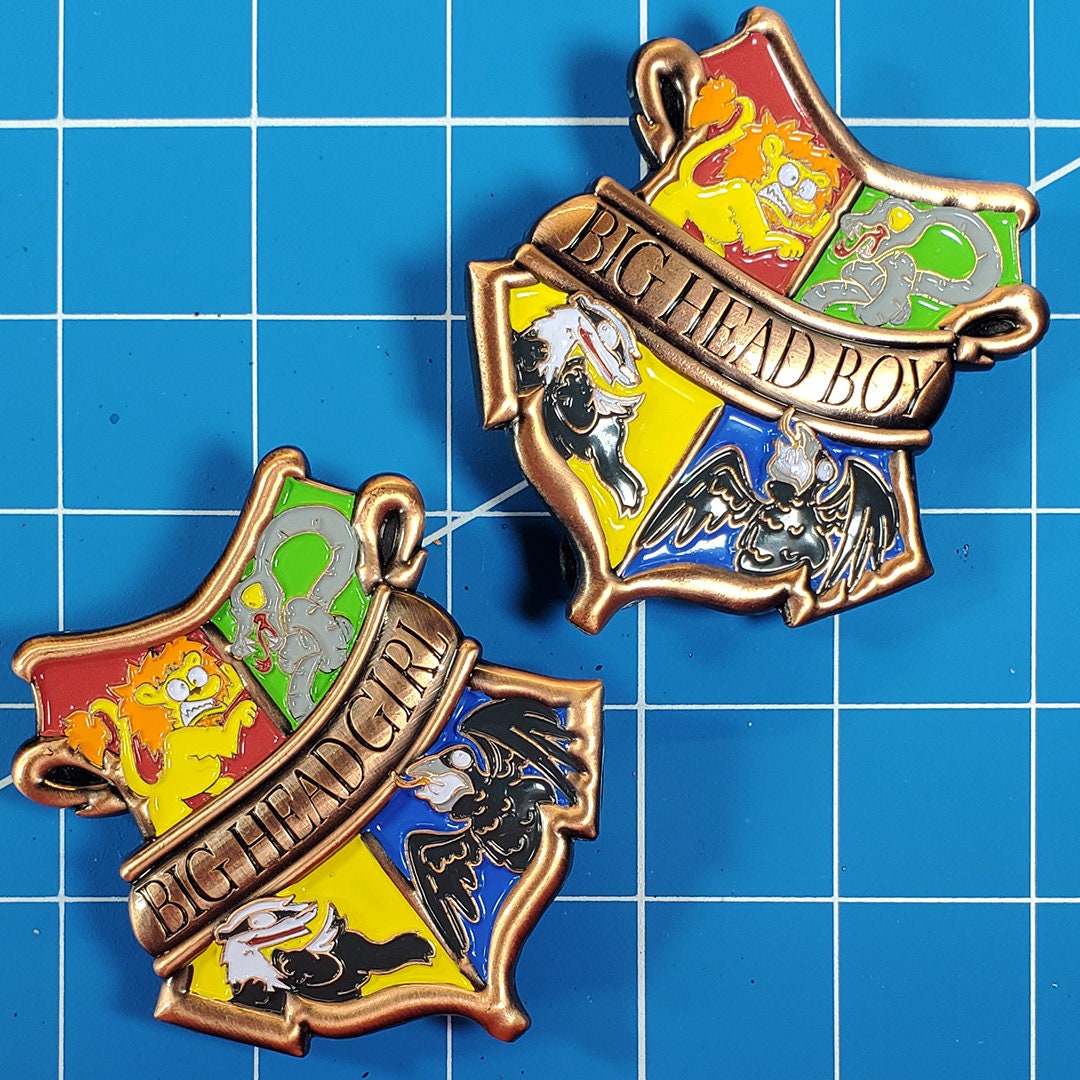 Big Head Badges Enamel Pins - Etsy
