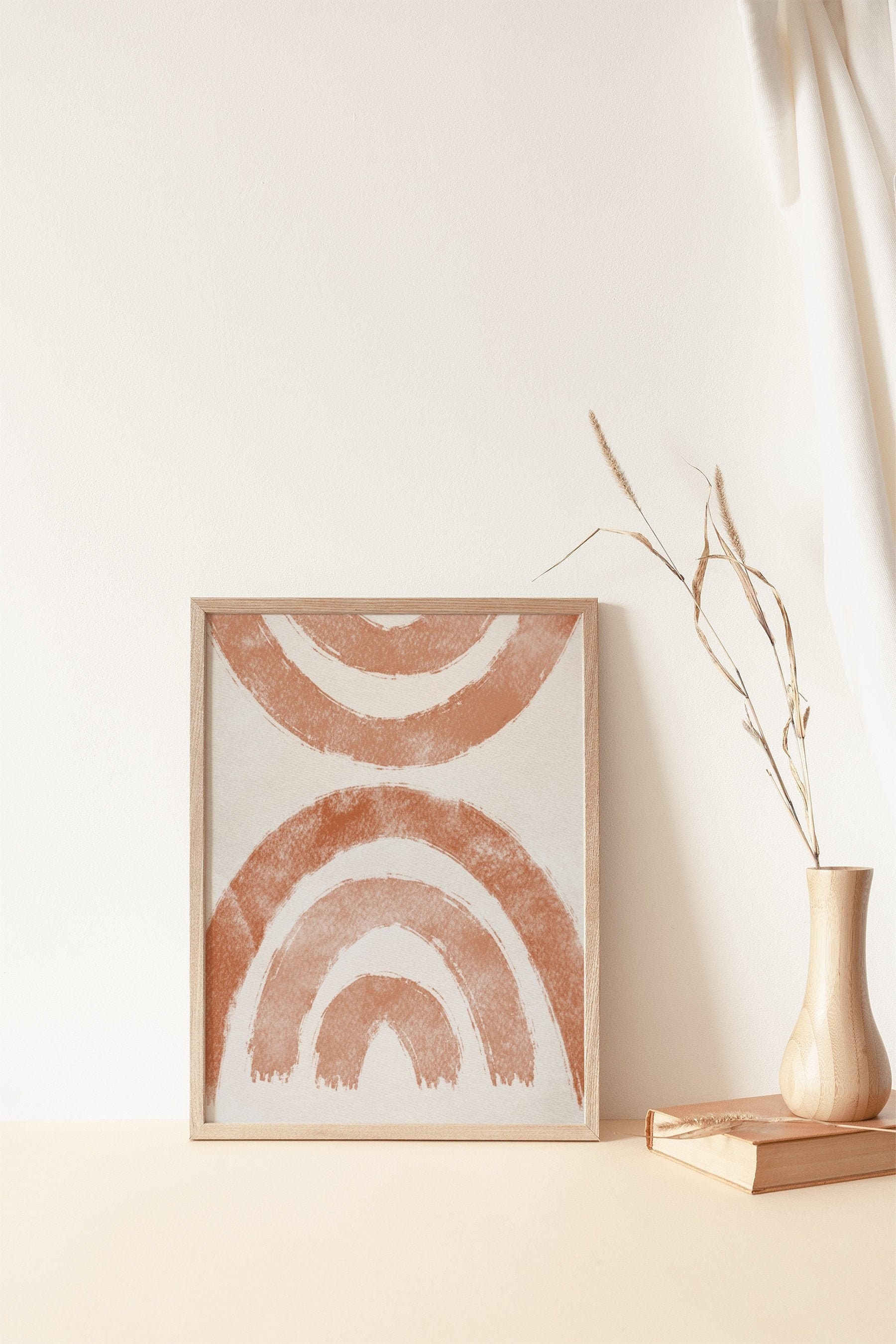 Abstract Rust Burnt Orange Wall Art Digital Download Print | Etsy