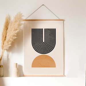 Geometric Art Print Set of 3, Mid Century Modern Art, Geometric Wall ...