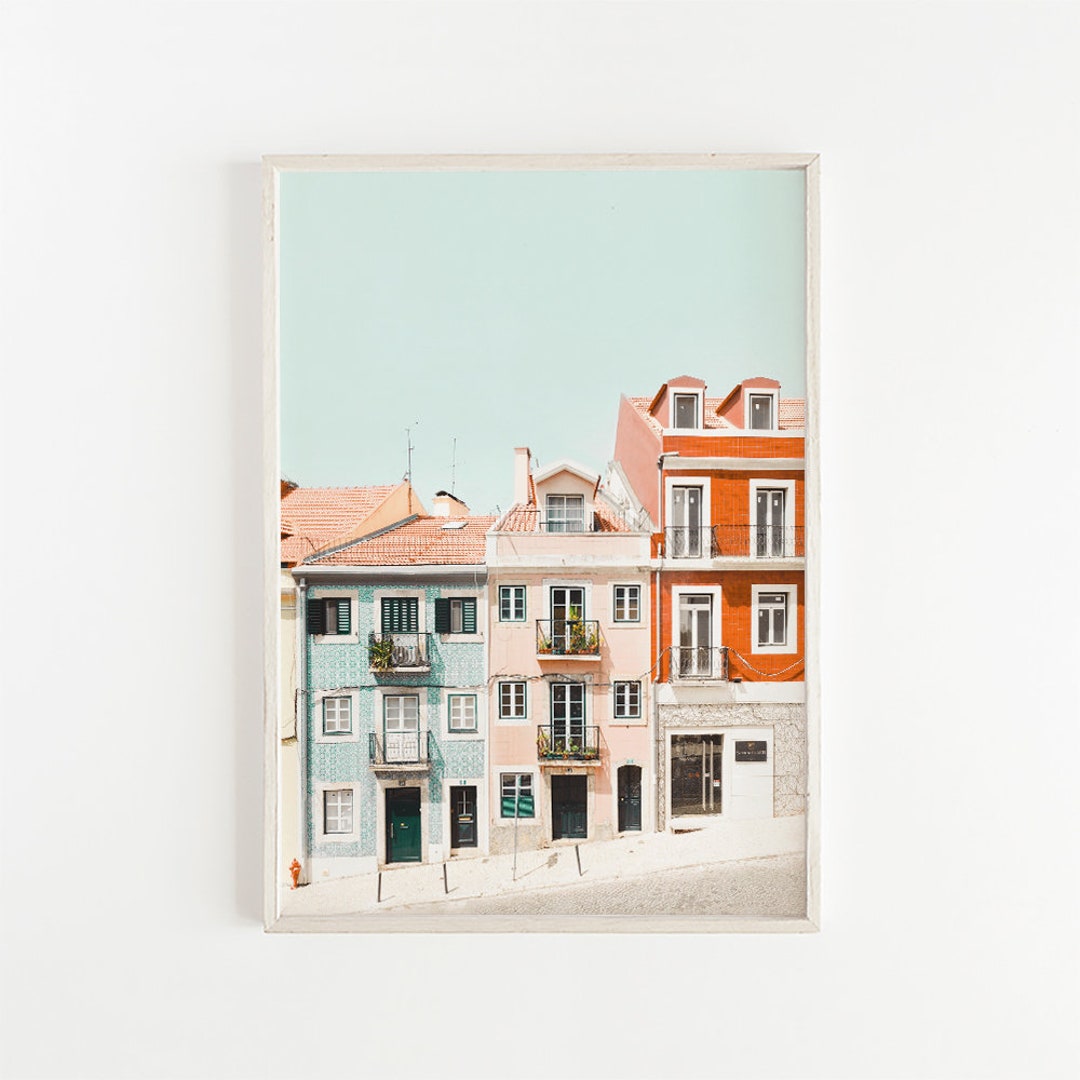 Architectural Digital Download Print, Row Houses Photography Printable ...