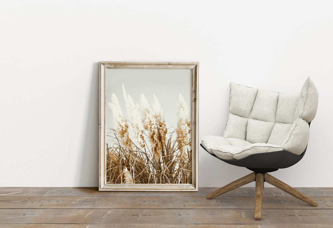 Pampas Grass Print Pampas Printable Art Botanical - Etsy