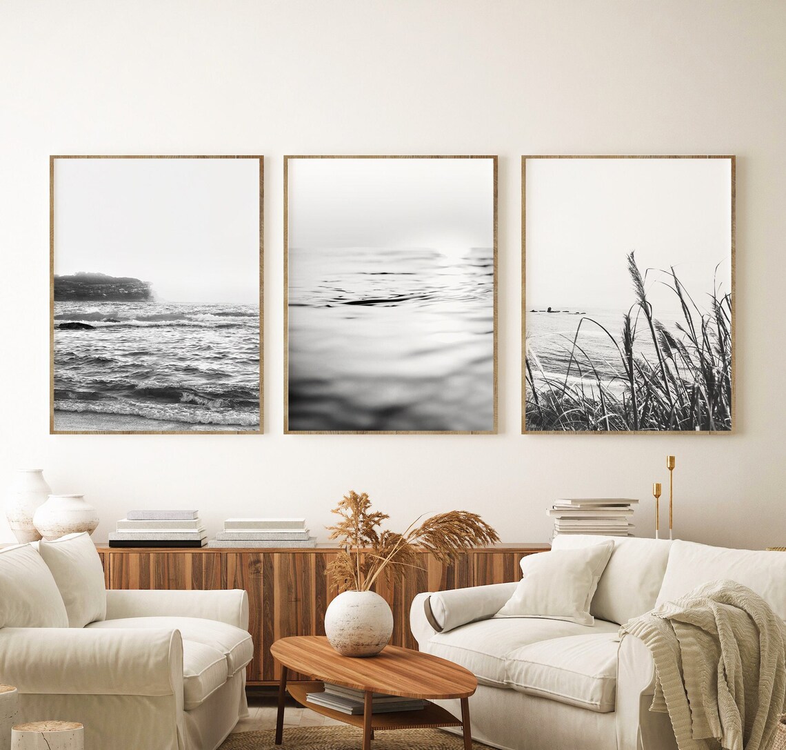 Beach Print Set of 3 Sunset Prints Ocean Digital Download - Etsy