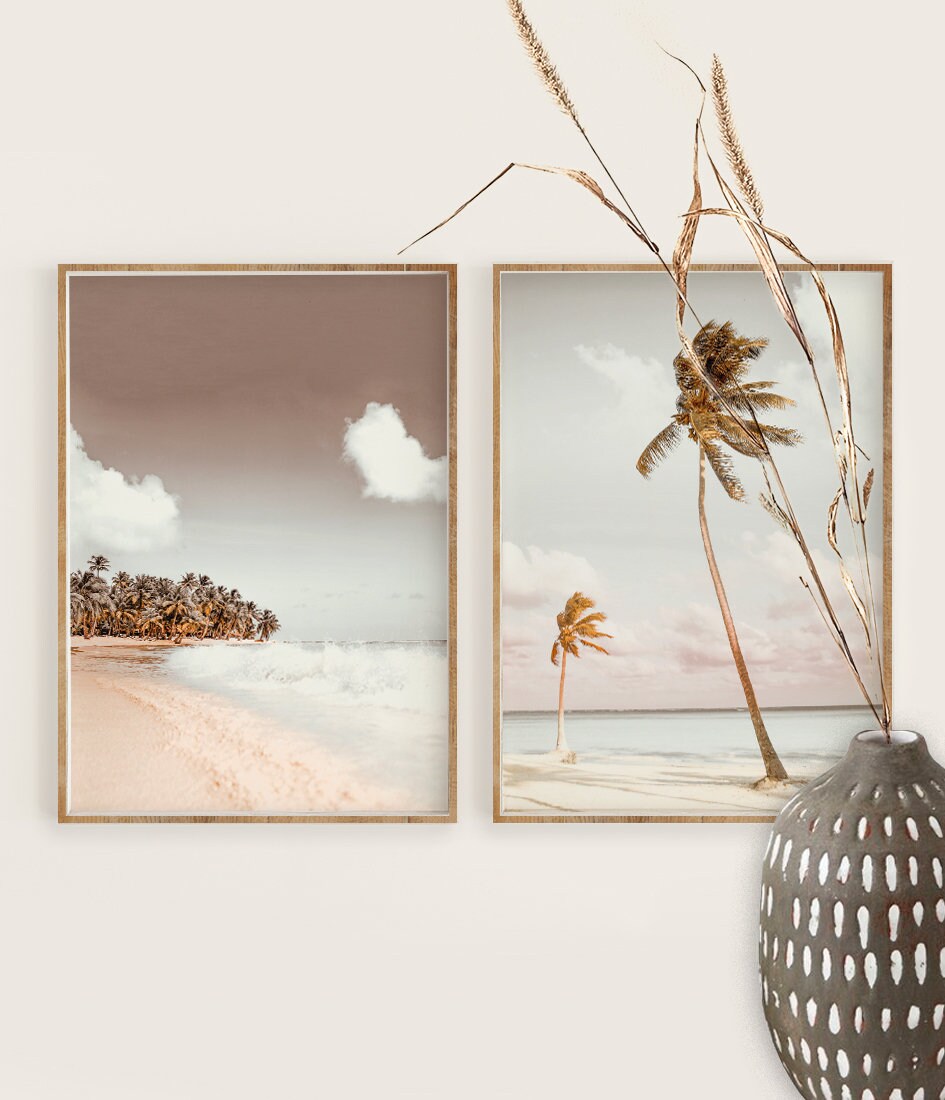 Beach Printable Art Set of 2 Ocean Digital Download Prints - Etsy