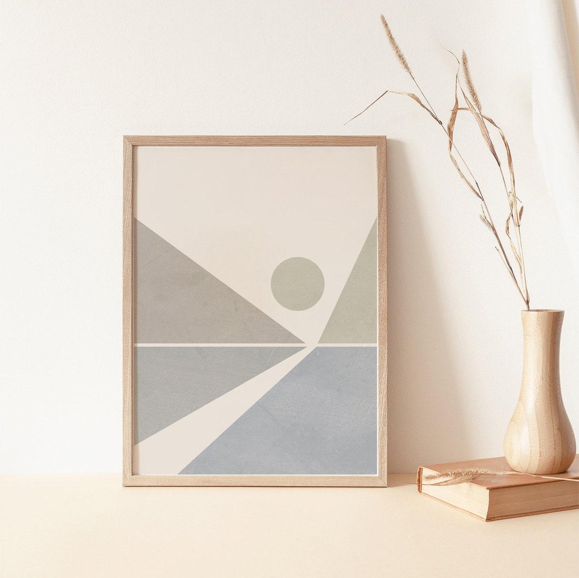 Minimal Landscape Print Minimal Art Scandinavian Art Print | Etsy