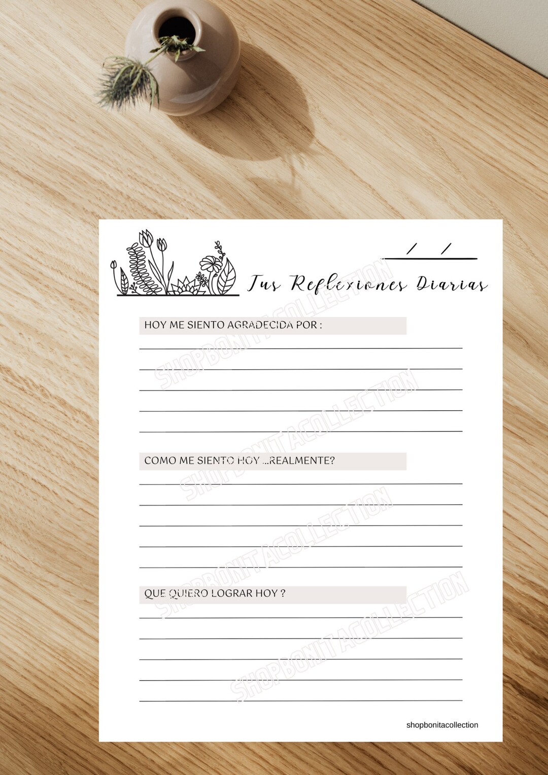 Reflexiones Diarias En Español | Diario En Español | Daily Journal ...