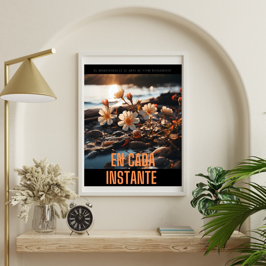 Mindfulness Poster Mindfulness Poster Mindfulness Office Decor Spanish ...