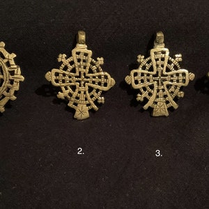 Large Gold Coptic Cross Necklace, Black Bead Rosary, Christian ...