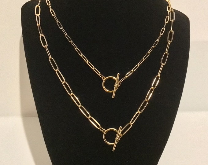 Iconic Ralph Lauren Gold Chain Necklace, KY Derby , Chunky Equestrian ...