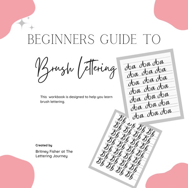 Hand Lettering Workbook - Etsy