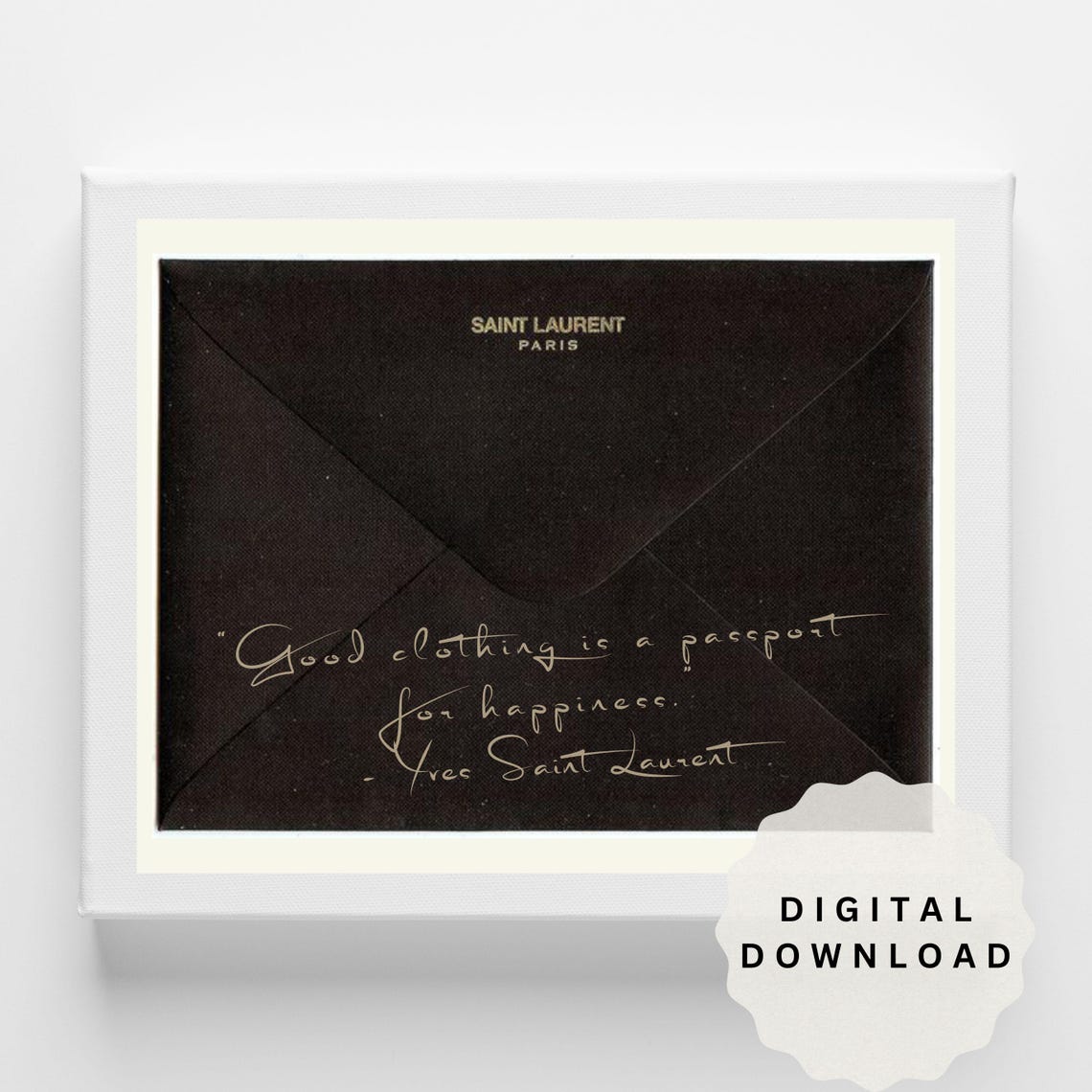 YSL Fashion Quote, Trendy Wall Art, Retro Wall Art, Digital Download ...