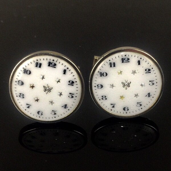 Clock Cufflinks - Etsy