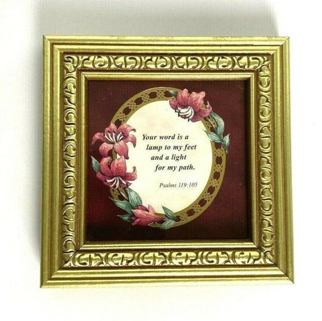 Vintage Heartfelt Collections 1997 Bible Verse Table Top Decor Your ...