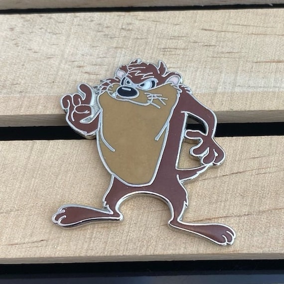 Vintage 1993 Tasmanian Devil Pin Unisex Man Woman Ena… - Gem