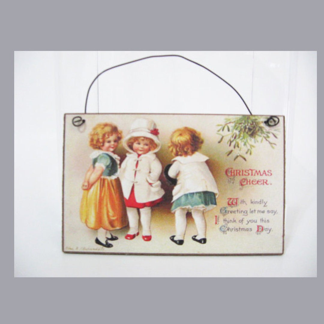 Christmas Cheer Poem Wall Plaque Christmas Greetings Friendship Family ...