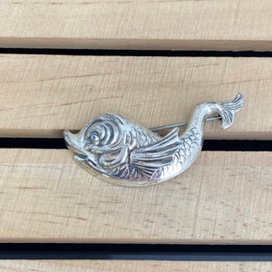 Vintage Beau Sterling Fish Pin Brooch Detailed 925 Silver Jewelry Gift ...