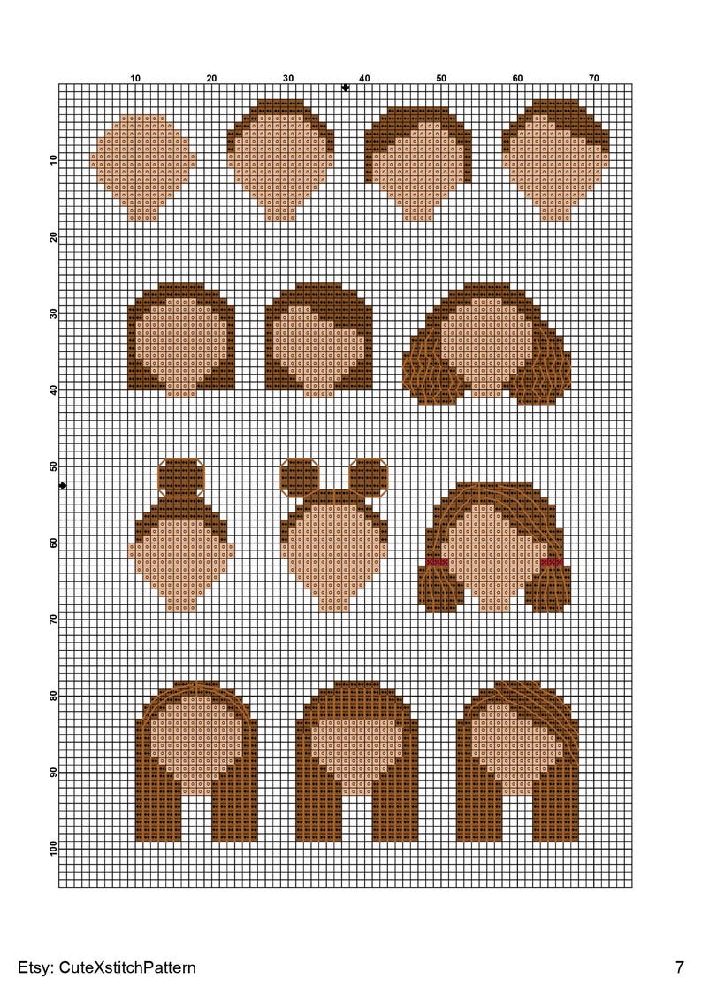Happy Birthday Grandma Cross Stitch Pattern – Personalized Portrait - Etsy