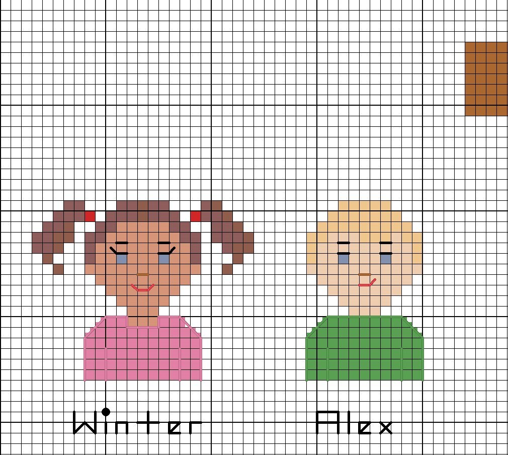 Teacher and Students Class School Cross Stitch Pattern Personalized ...