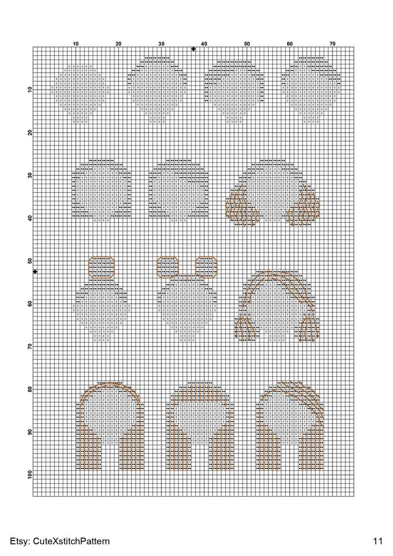 Grandparents and Grandchildren Cross Stitch Pattern – Personalized ...
