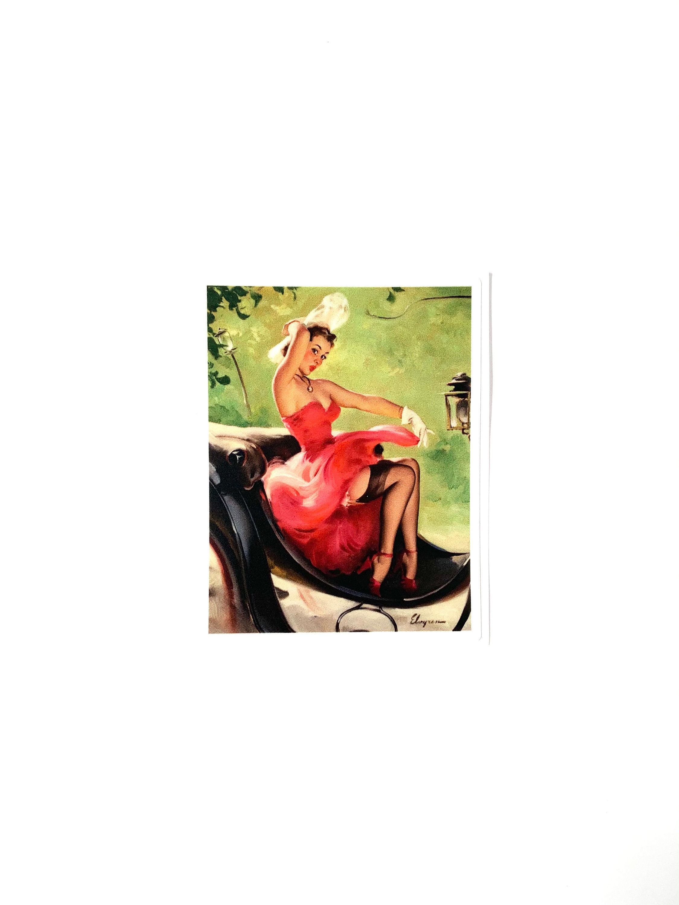 1940's Pin-up Retro Vintage Gil Elvgren Sticker - Etsy