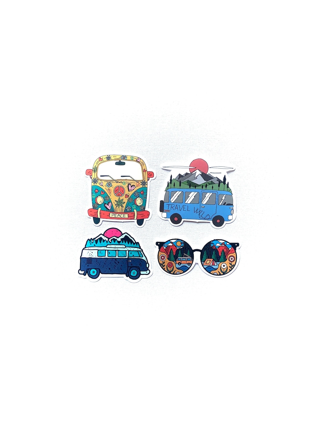 Van Life Stickers Westfalia Kombi Bus Camper Van Happy Camper Stickers ...