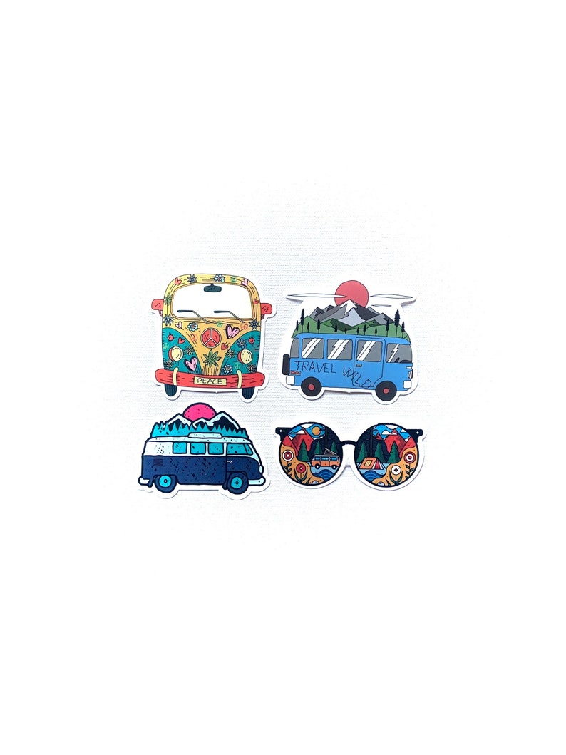Van Life Stickers Westfalia Kombi Bus Camper Van Happy Camper Stickers ...