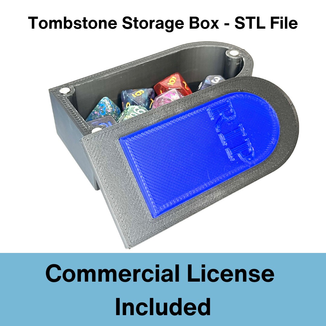 Tombstone Storage Box - Digital STL File Download - Etsy