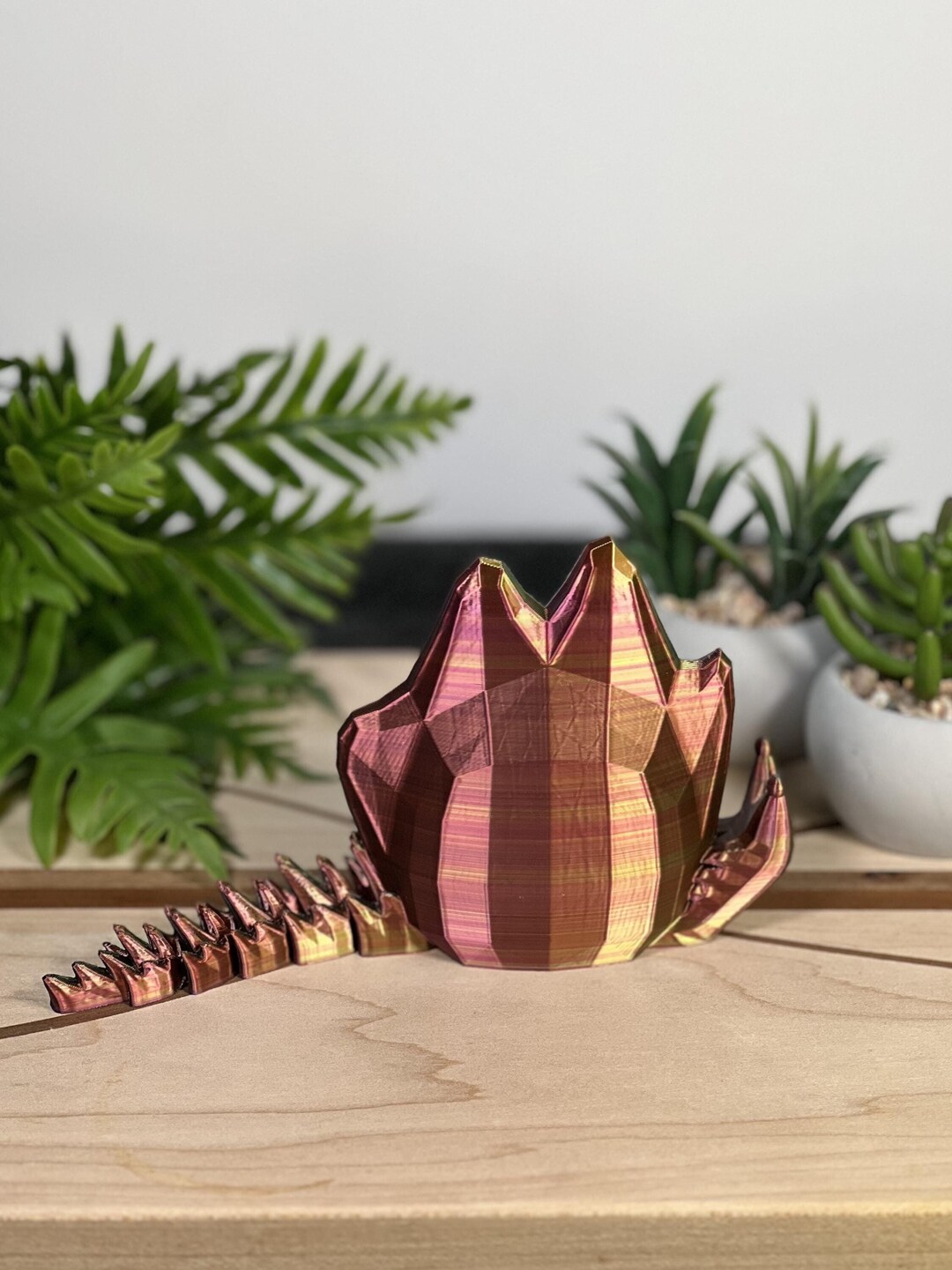 Spiky Snail Toy, 3d Printed Animal, Articulating Fidget Toy, Shelf ...