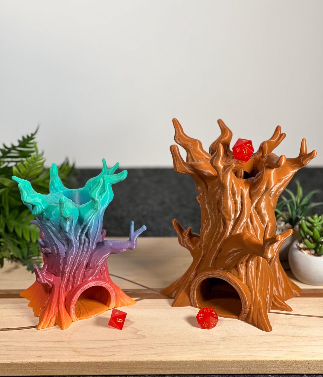 Spooky Tree Dice Tower, 3d Printed Dice Tower, Large Dice Tower, Dungeons and Dragons ...