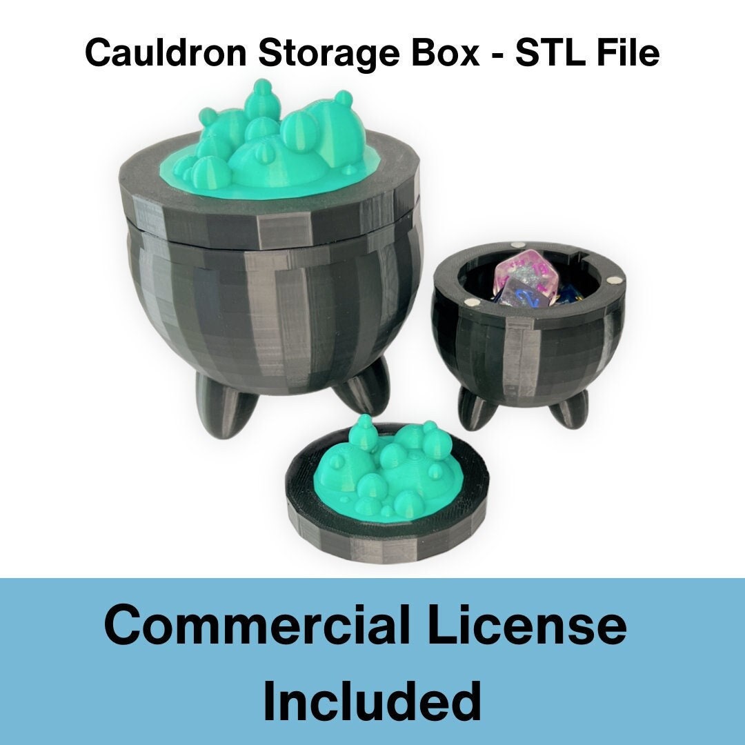 Cauldron Storage Box - Digital STL File Download - Etsy