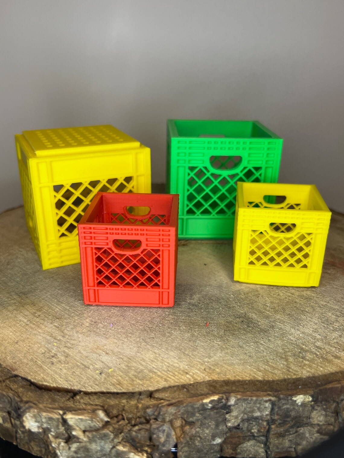 Stackable Desktop Organizing Crate, 3D Printed Storage Solutions ...