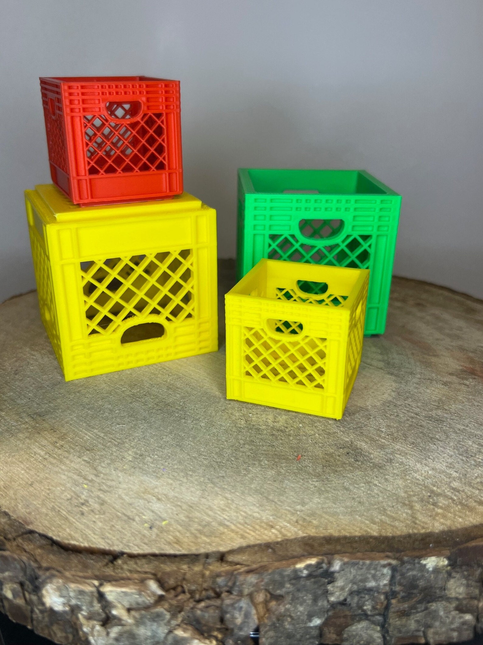 Stackable Desktop Organizing Crate, 3D Printed Storage Solutions ...
