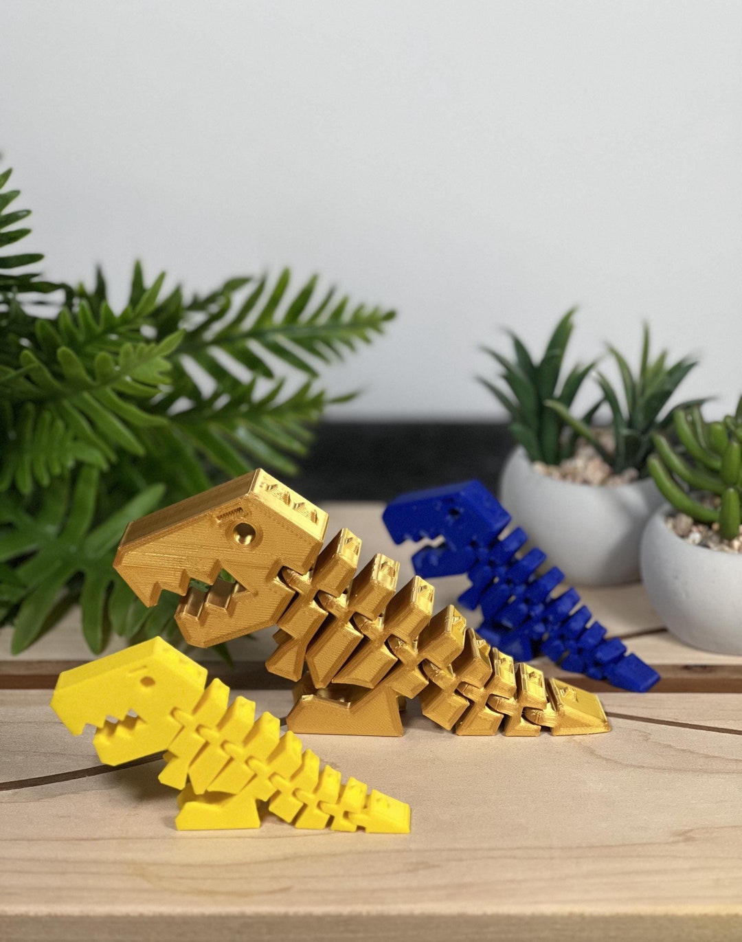 Flexi-rex Articulated Dinosaur, Desktop T-rex Toy, 3D Printed T Rex ...