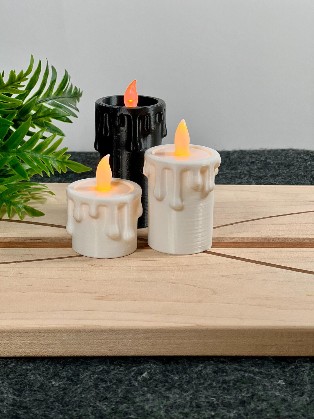 Mini LED Candle Light – Flameless Dripping Candle Decor – Gothic & Cozy ...