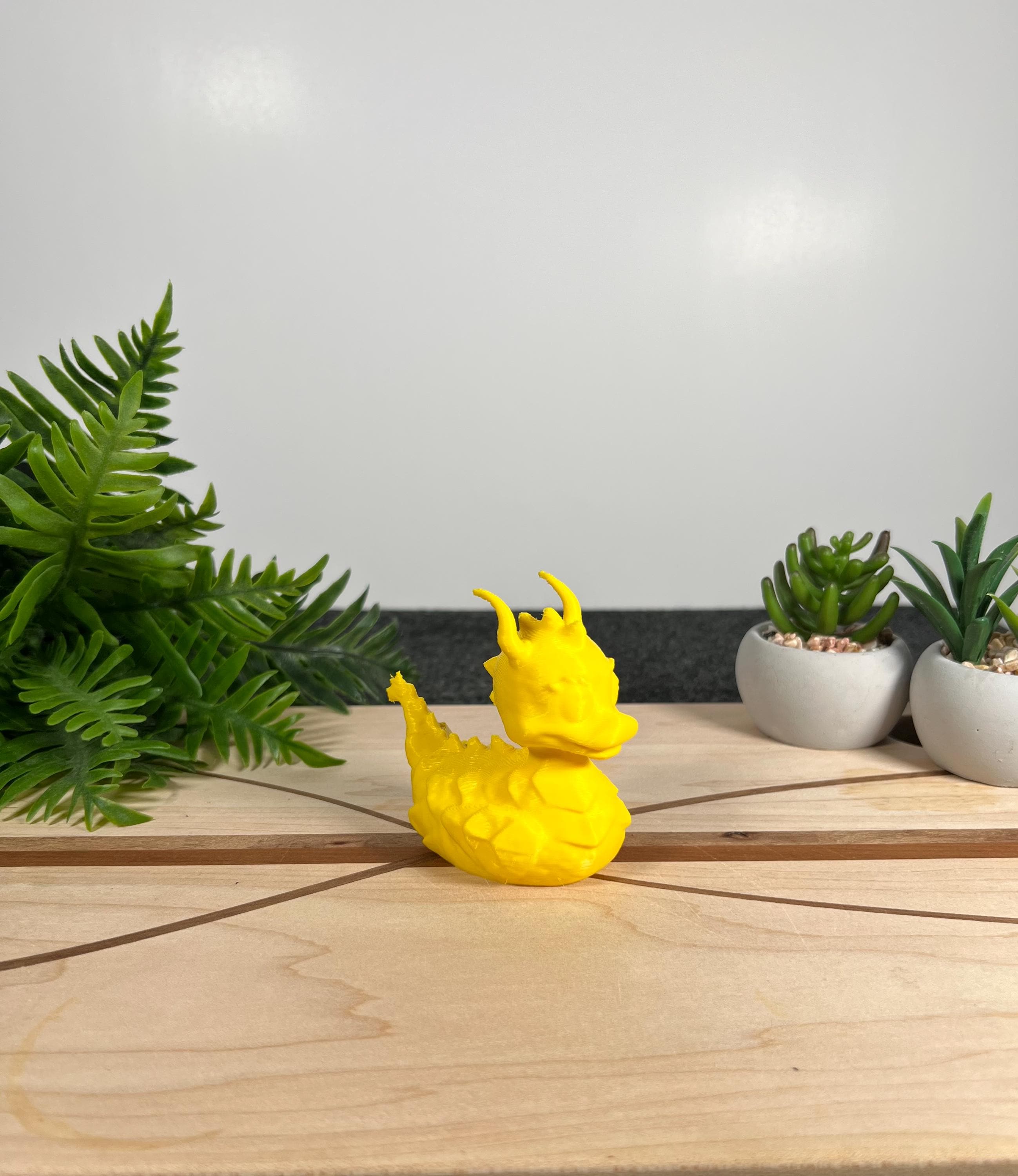 Dragon Duck Figure, 3d Printed Animal, Rubber Duck Toy, Dragon Ducky ...