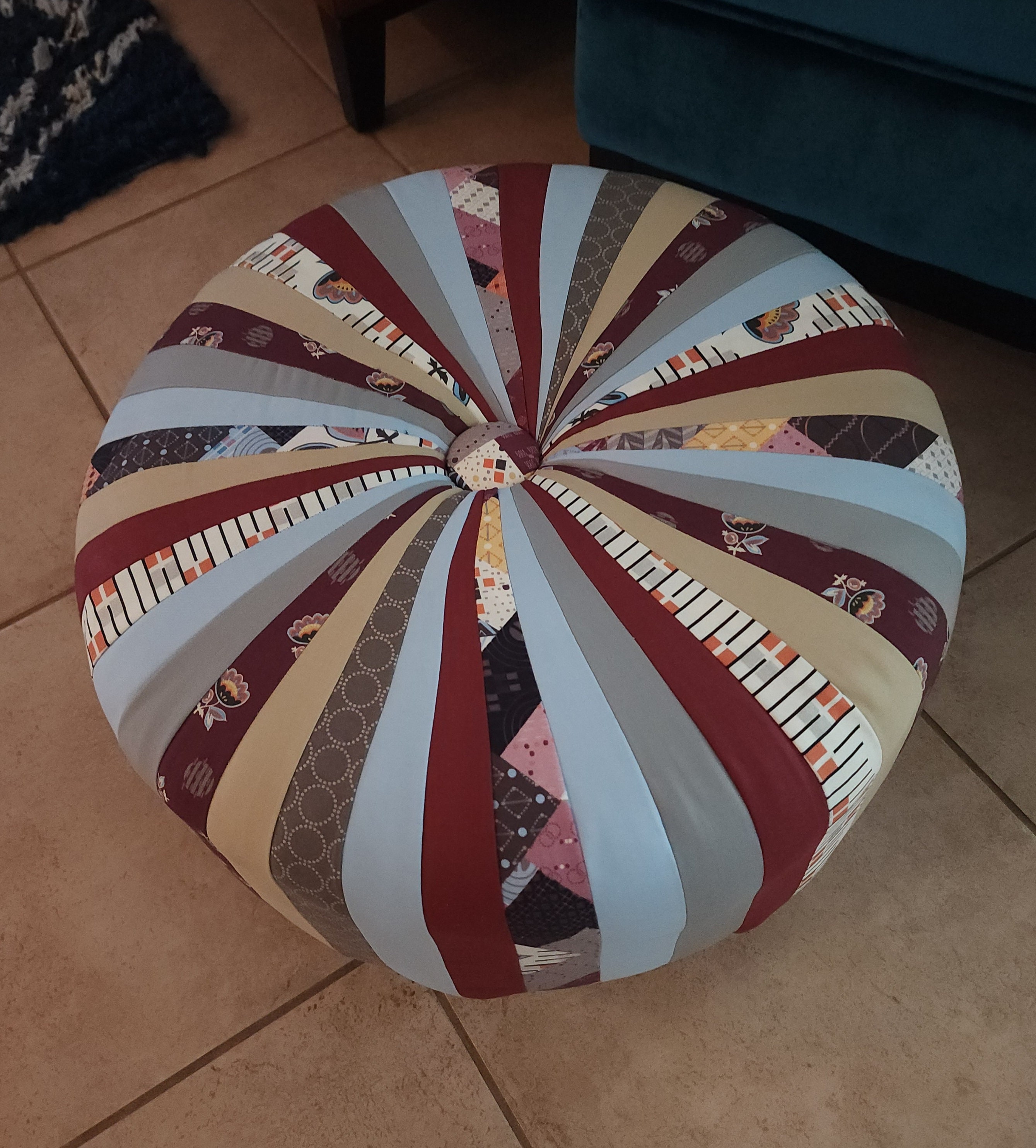 Handmade Tuffet With Wooden Legs (18-inch Tuffet) - Etsy