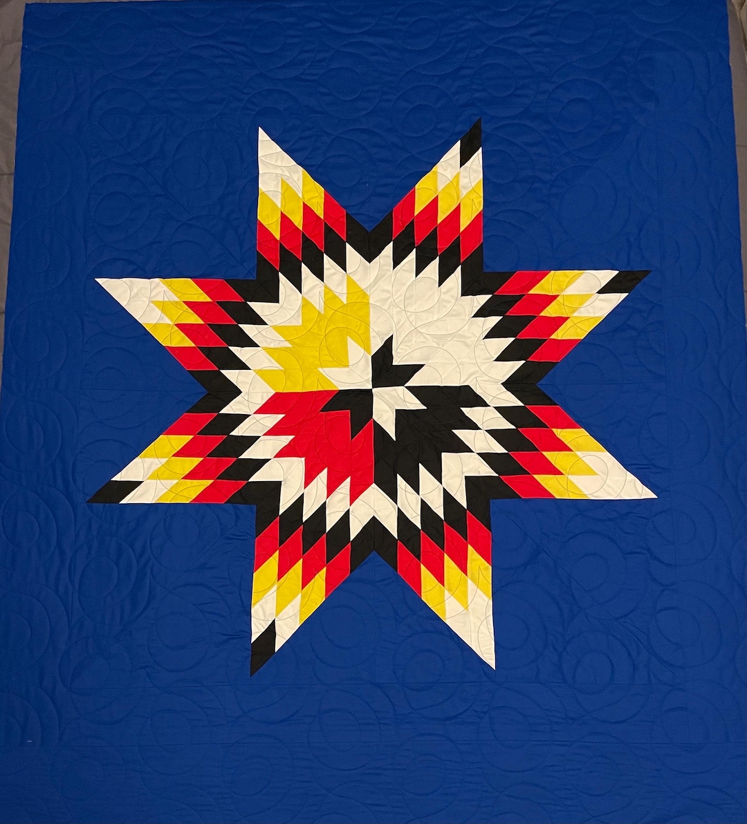 Native American Traditional Star Quilt (61in X 69in) - Giveaway Size - Etsy
