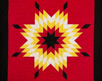 Handmade Lakota Native American Rainbow Star Quilt 47in X 47in - Etsy