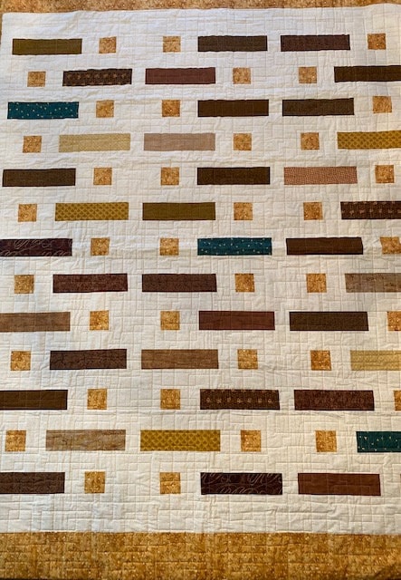 Handmade Matchstick Quilt With Geometric Quilt Pattern FREE SHIPPING - Etsy