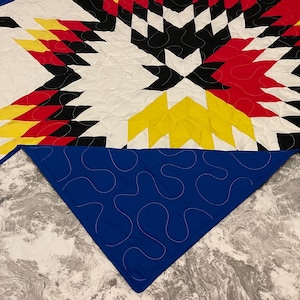 Native American Traditional Star Quilt 61in X 69in Giveaway Size - Etsy